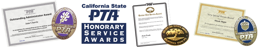 Honorary Service Awards - California State PTA